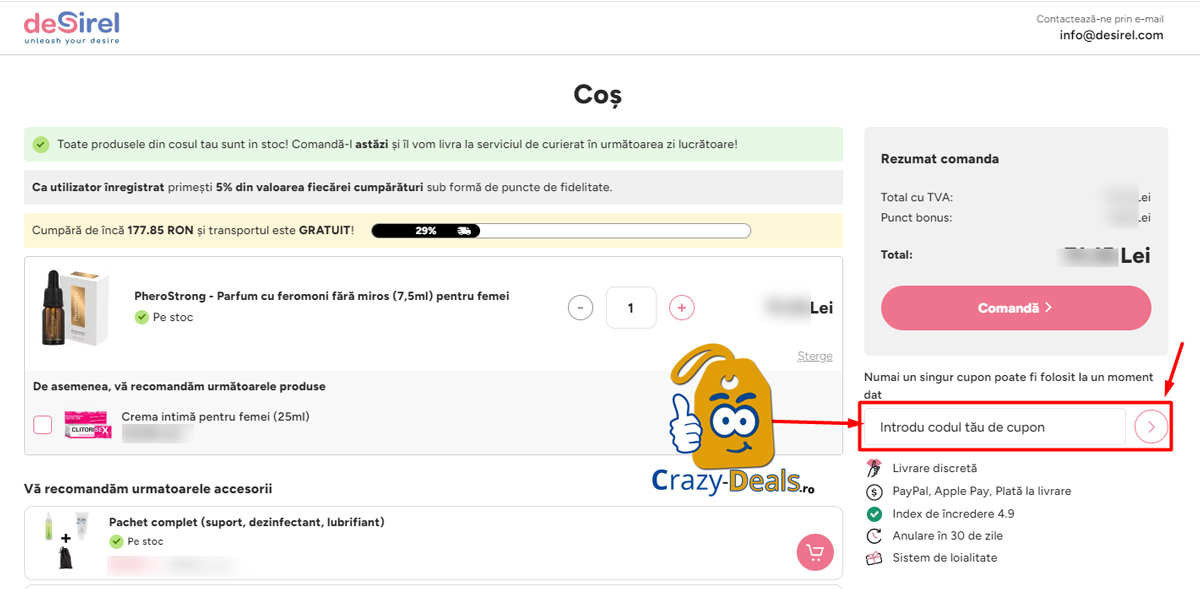 Cod Reducere Desirel -20% Promoții active decembrie 2025