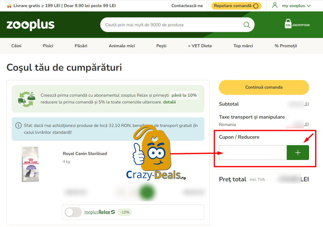 Cod Voucher Zooplus -30% active Promoții decembrie 2025
