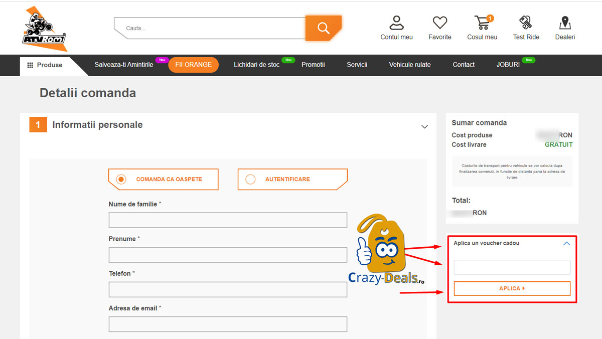 Cod Reducere ATVRom -10% Promoții active septembrie 2025
