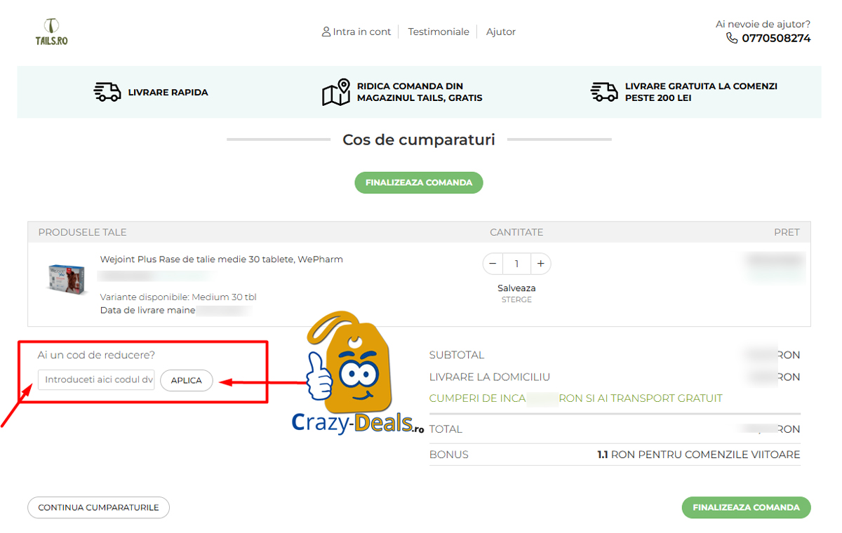 Cod Reducere Tails -15% Promoții active ianuarie 2025